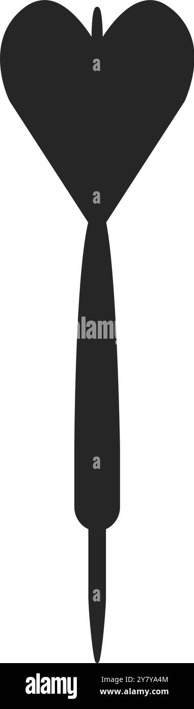 Vintage style throwing dart in vector silhouette Stock Vector Image ...