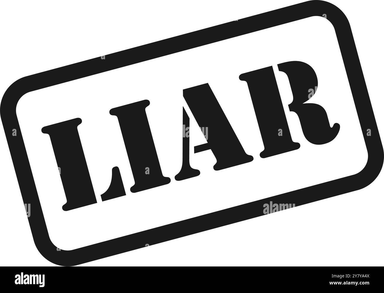 Liar black stamp vector isolated Stock Vector Image & Art - Alamy