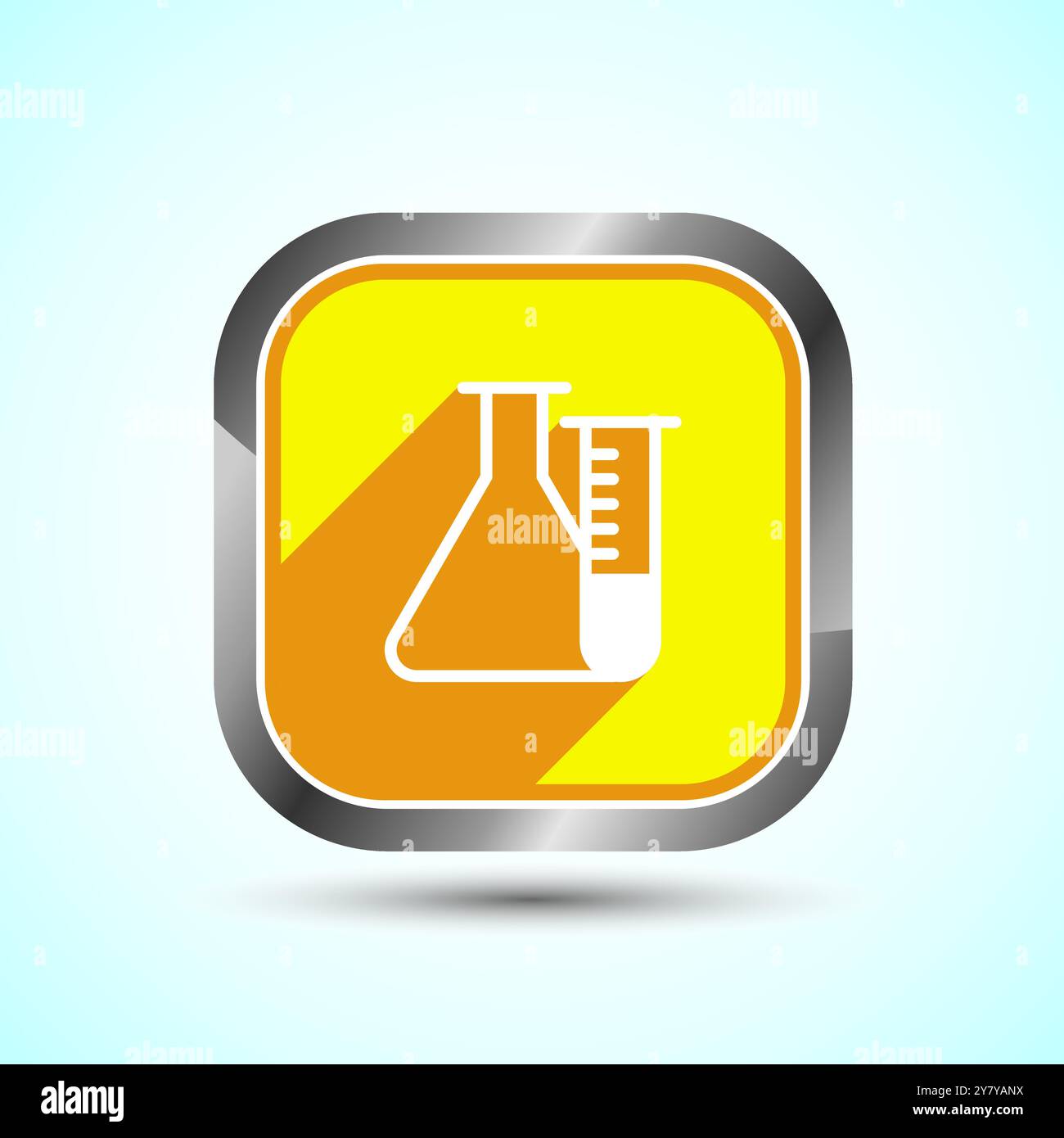 Lab Flask Icon Design Illustration, Chemical flask Icon For Apps and ...