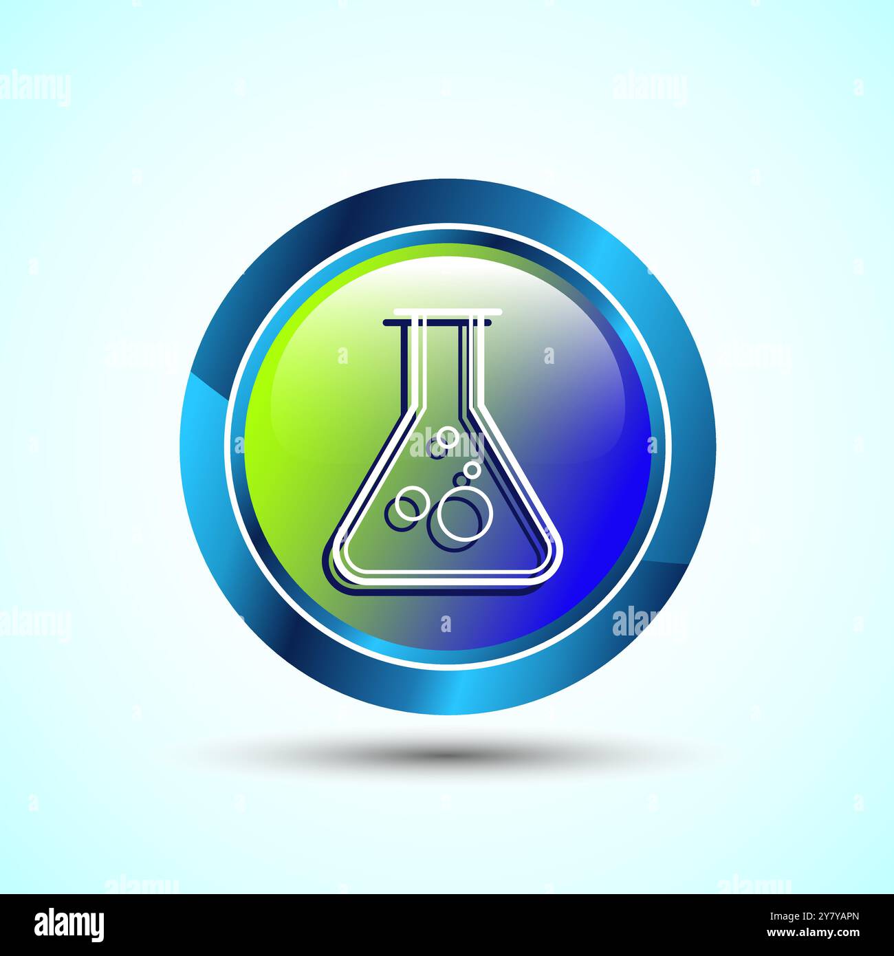 Lab Flask Icon Design Illustration, Chemical flask Icon For Apps and ...