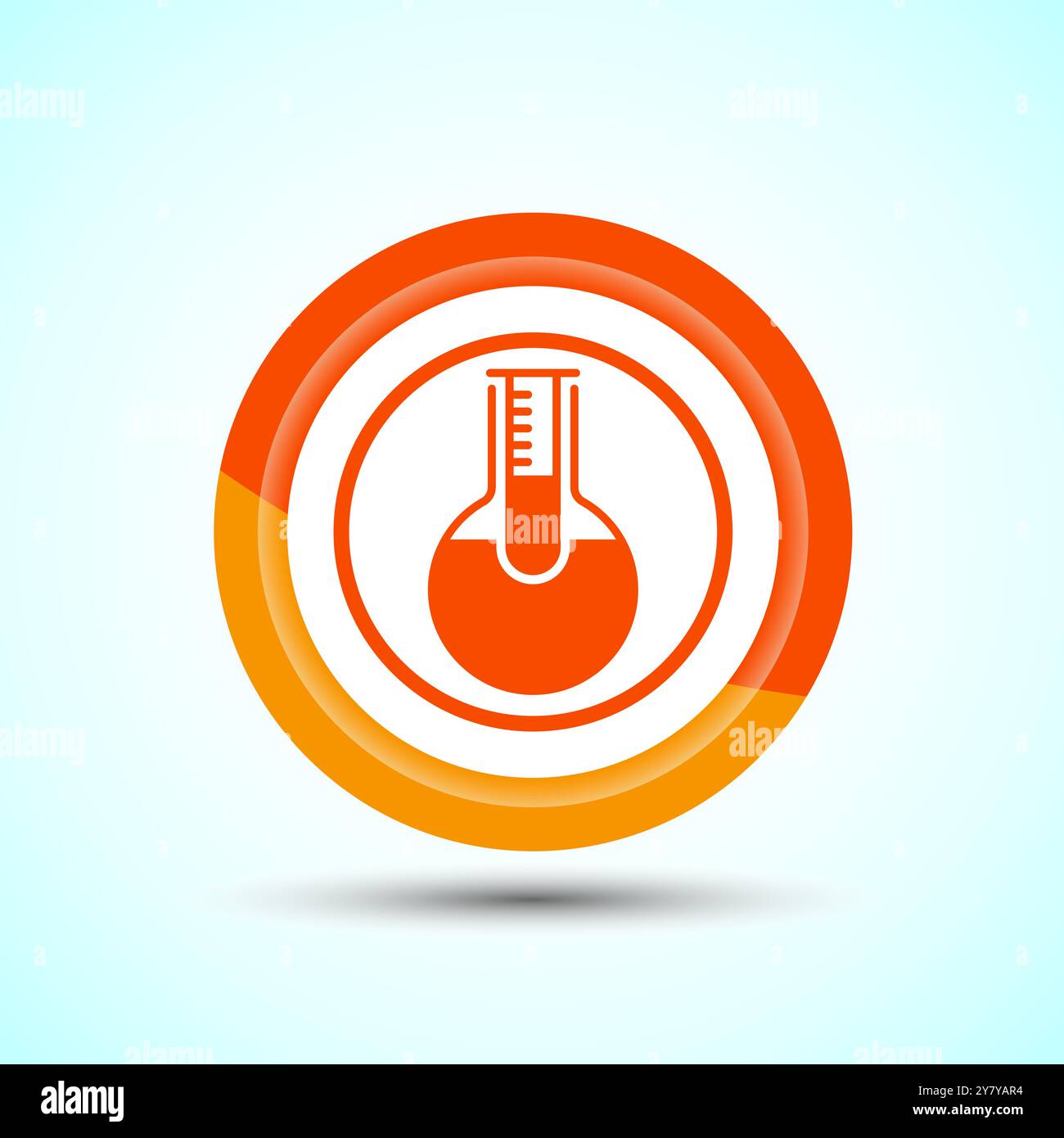 Lab Flask Icon Design Illustration, Chemical flask Icon For Apps and ...