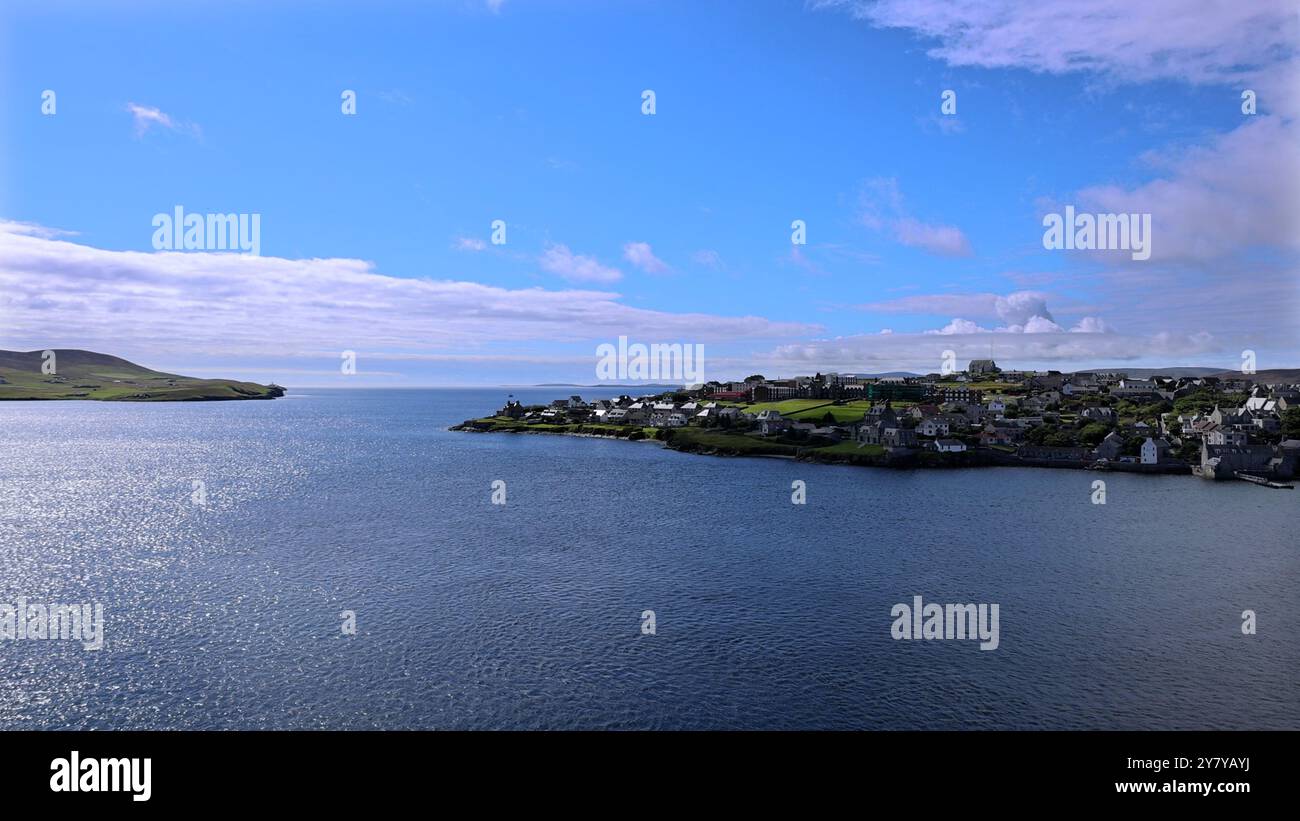 Lerwick, a coastal city in Shetland Scotland British Islands in England ...