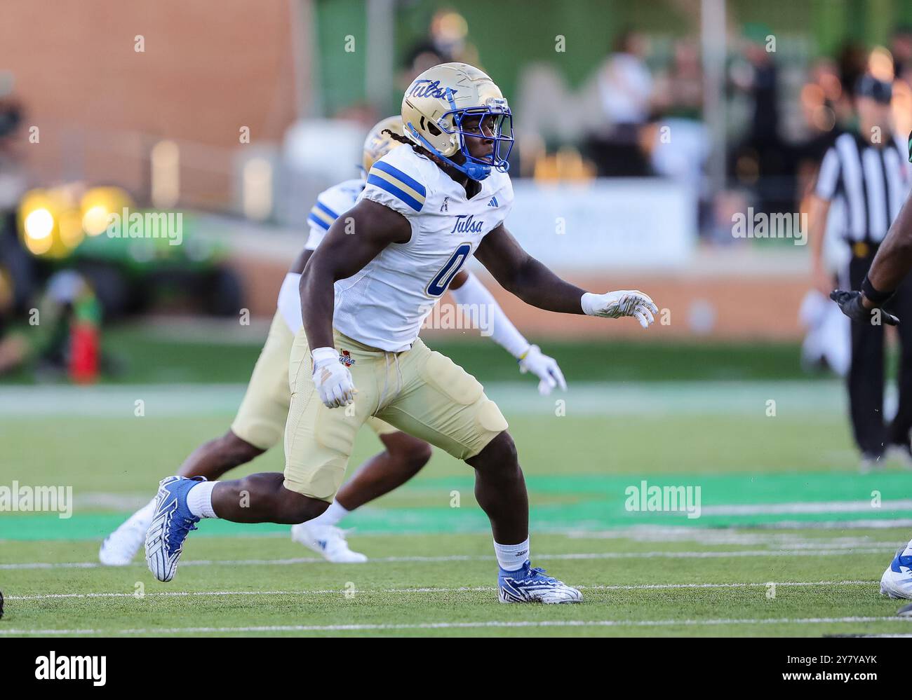September 28, 2024:.Tulsa Golden Hurricane linebacker Myles Jackson (0 ...
