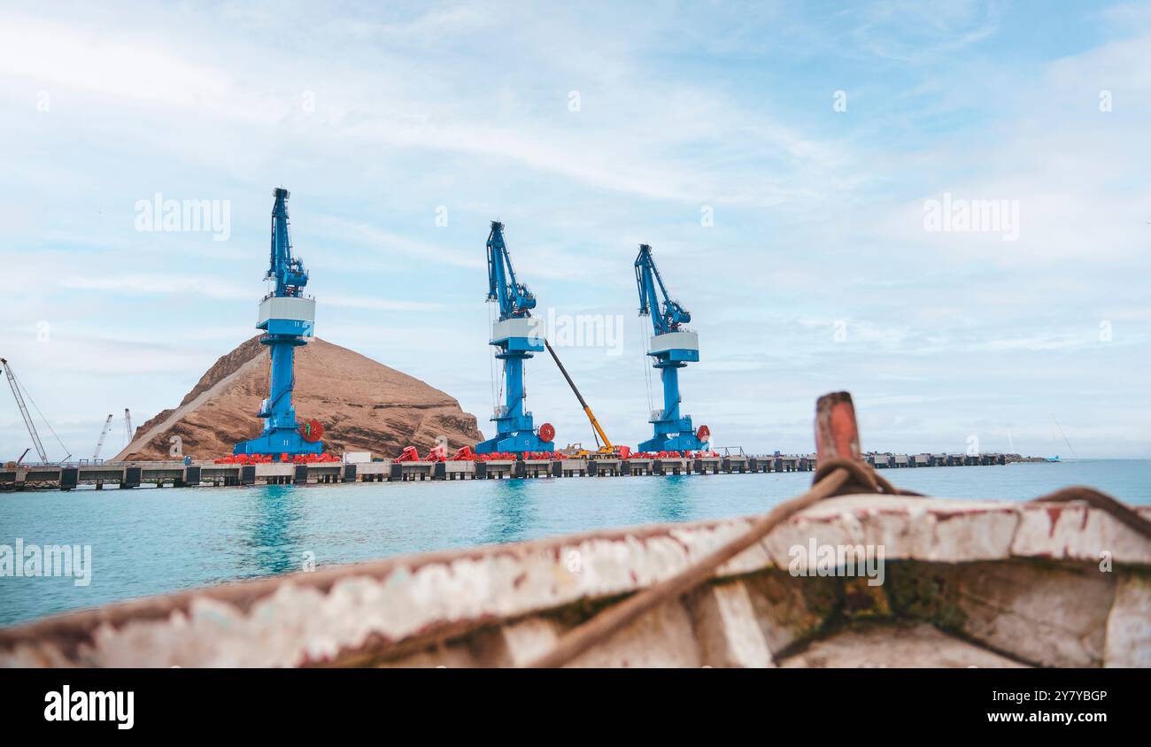 Chancay, Lima. Peru, September 20 2024: Chancay Mega seaport. Located ...