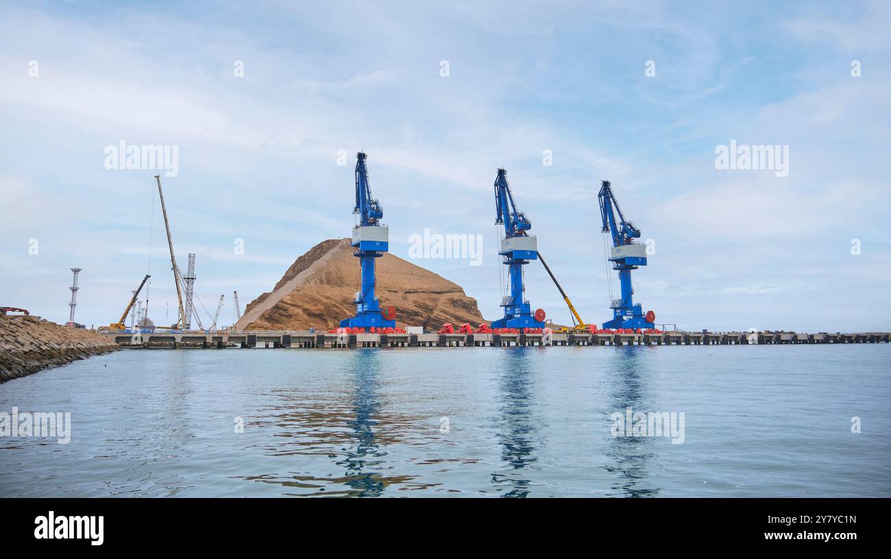 Chancay, Lima. Peru, September 20 2024: Panoramic view of the Chancay ...
