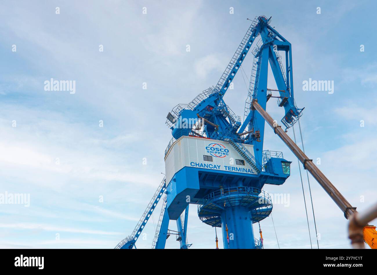Chancay, Lima. Peru, September 20 2024: Chancay Mega seaport. Located ...