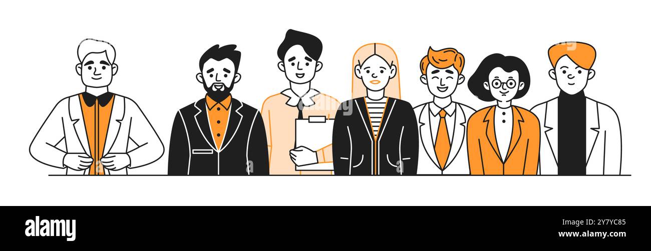 Commerce business cartoon outline hi-res stock photography and images ...