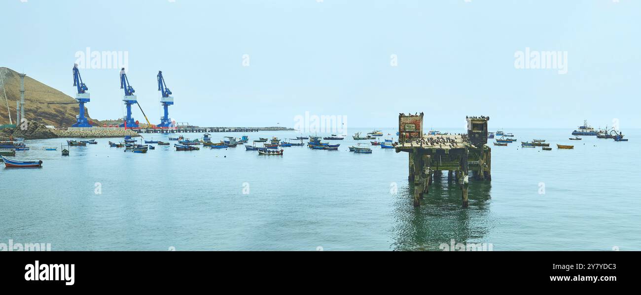 Panoramic view of the Chancay city. Lima, Peru Stock Photo - Alamy