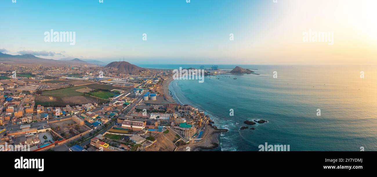 Panoramic view of the Chancay city. Lima, Peru Stock Photo - Alamy