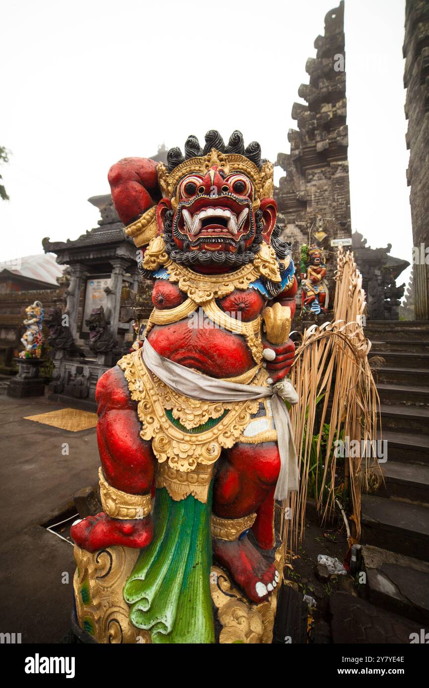 traditional Balinese God statue in Central Bali temple. Indonesia Stock ...