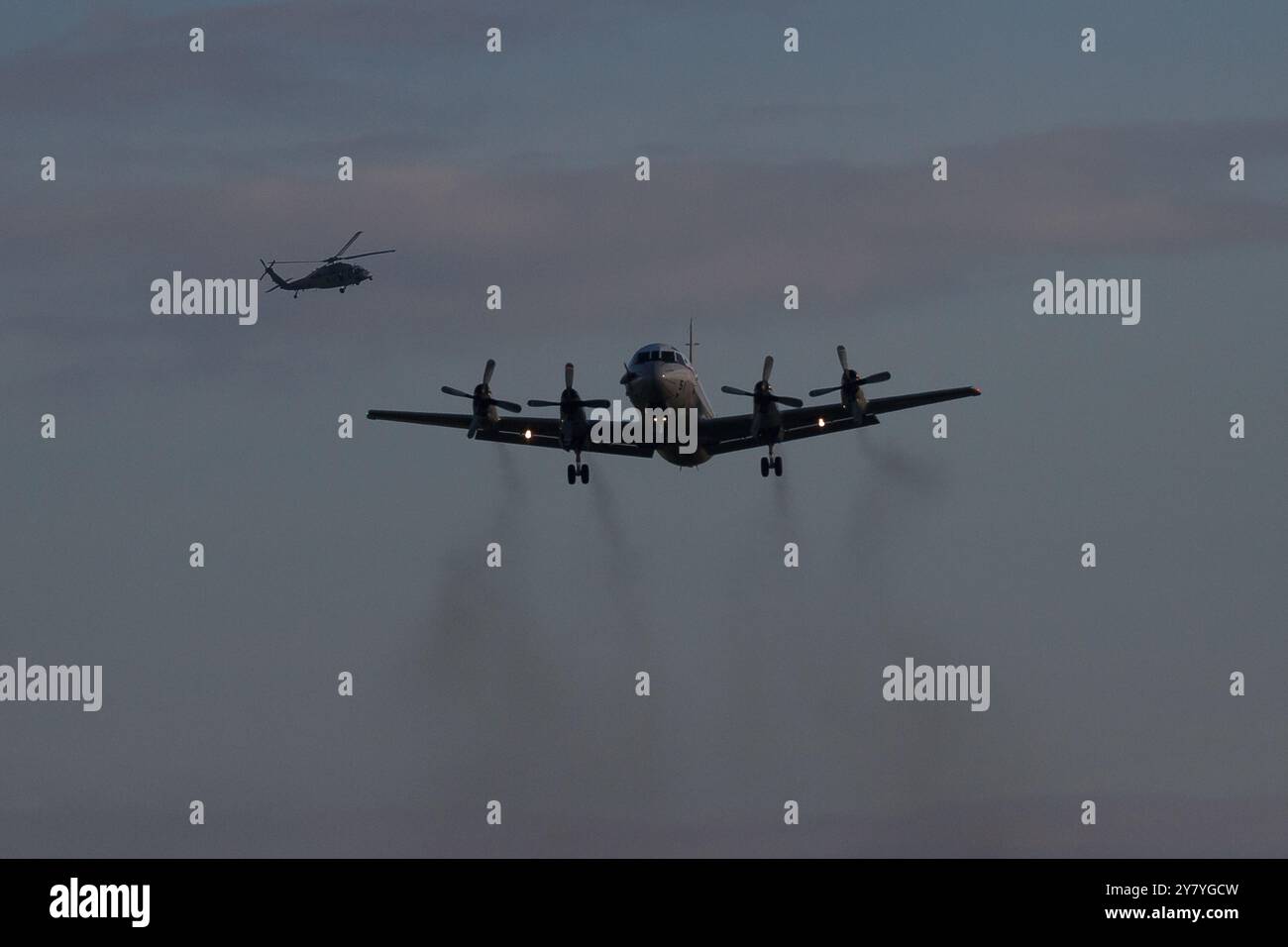 Lockheed UP-3C Orion Maritime reconnaissance aircraft with the Japanese ...