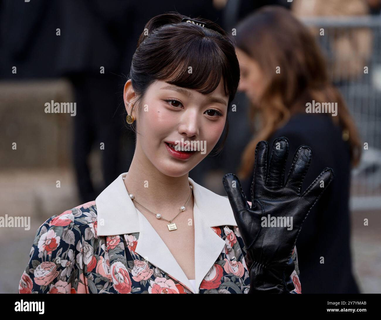 Paris, France. 01st Oct, 2024. Wonyoung Jang attends the Miu Miu Paris ...