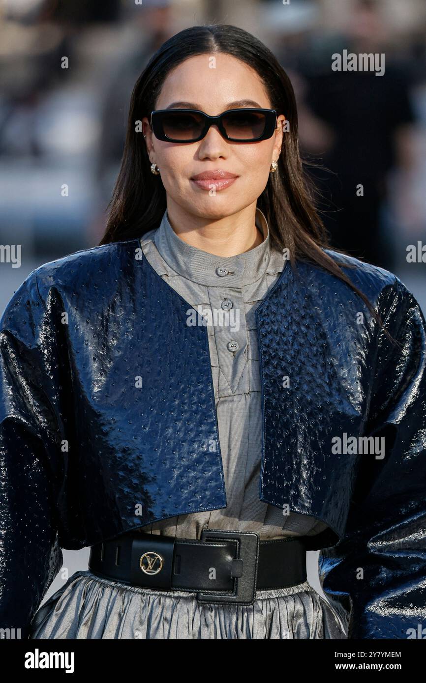Jurnee Smollett attends the Louis Vuitton Paris Womenswear Spring ...