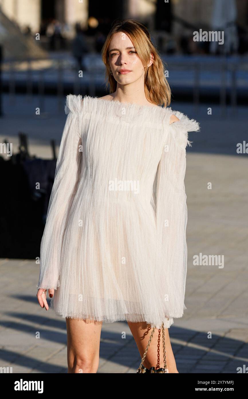 Stacy Martin attends the Louis Vuitton Paris Womenswear Spring-Summer ...