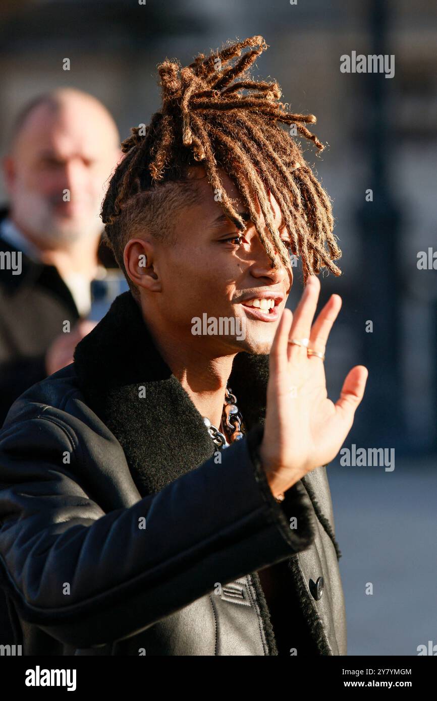Jaden Smith attends the Louis Vuitton Paris Womenswear Spring-Summer ...