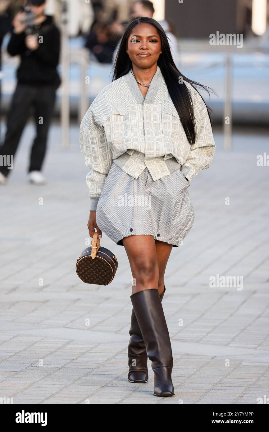 Ryan Destiny attends the Louis Vuitton Paris Womenswear Spring-Summer ...