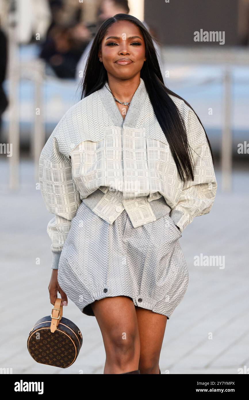 Ryan Destiny attends the Louis Vuitton Paris Womenswear Spring-Summer ...