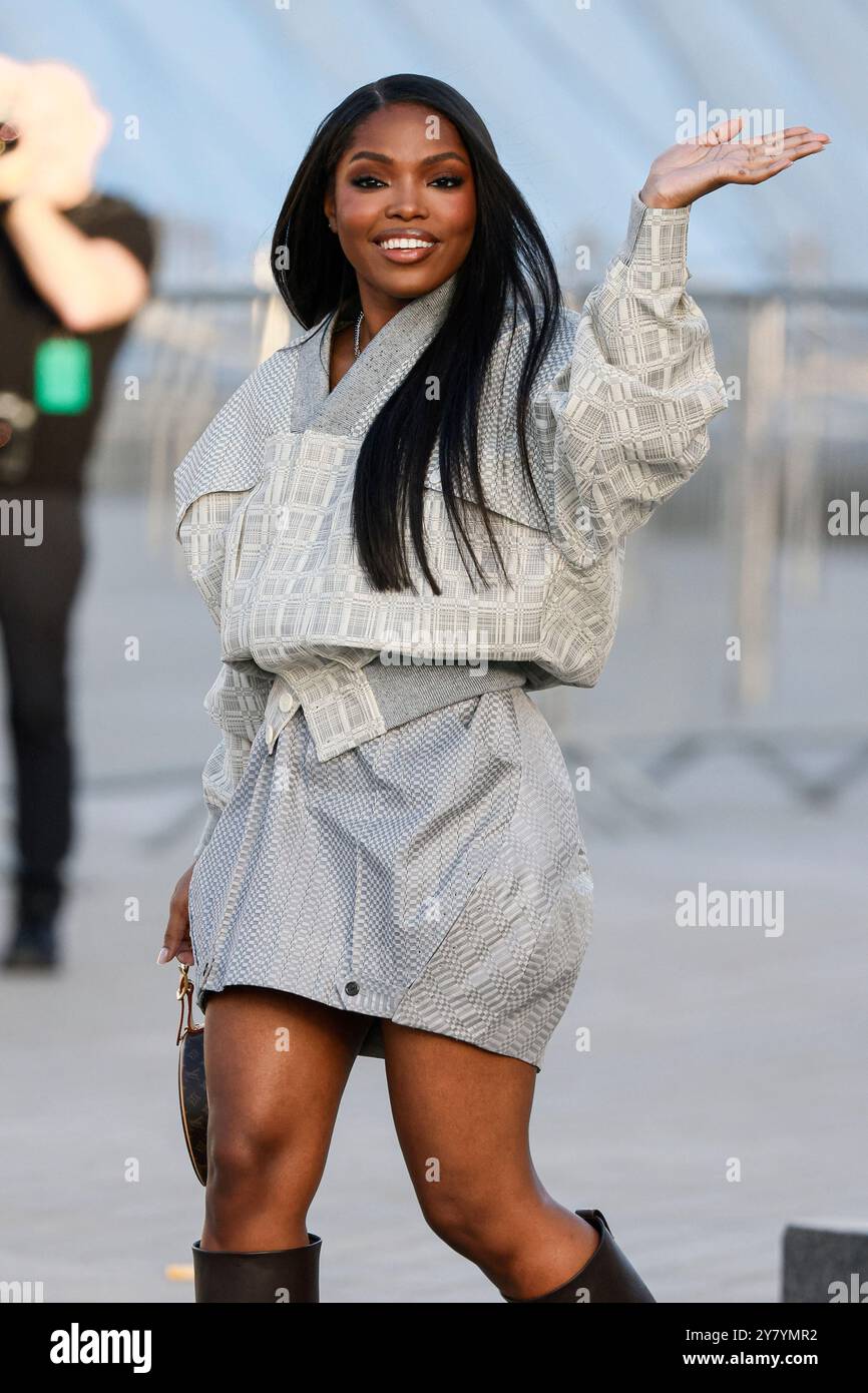 Ryan Destiny attends the Louis Vuitton Paris Womenswear Spring-Summer ...