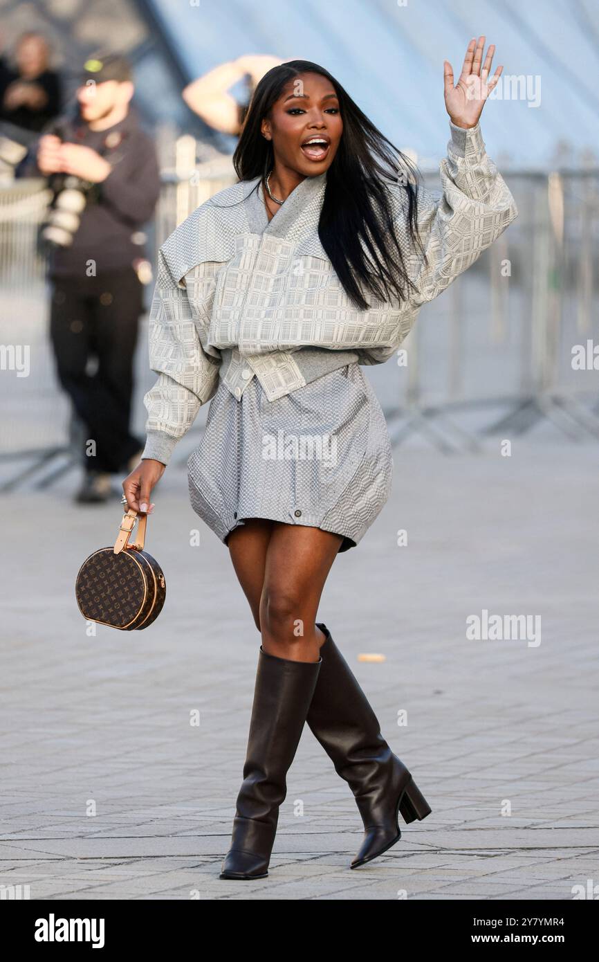 Ryan Destiny attends the Louis Vuitton Paris Womenswear Spring-Summer ...