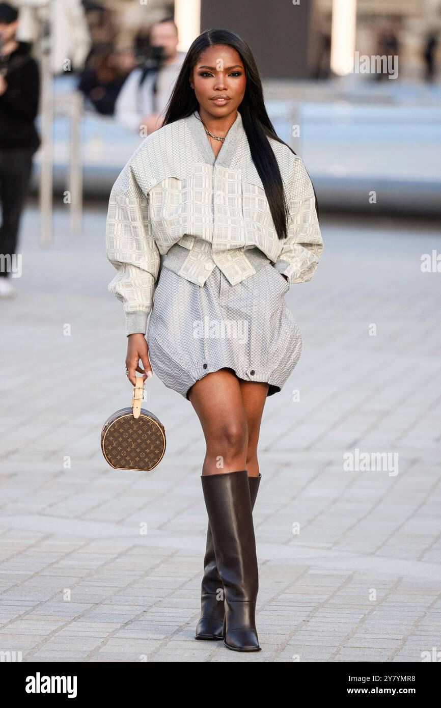 Ryan Destiny attends the Louis Vuitton Paris Womenswear Spring-Summer ...