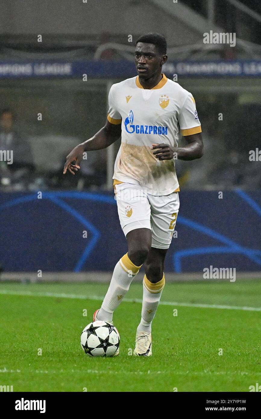 Stadio San Siro, Milano , Italy - Nasser Djiga of Crvena Zvezda during ...