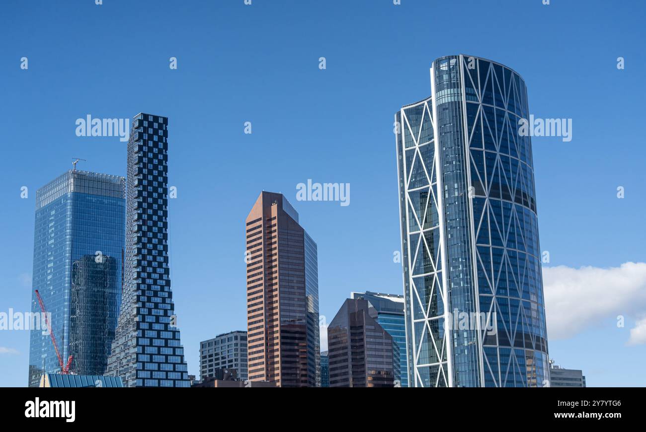 Downtown Calgary alberta business district skyline Stock Photo - Alamy