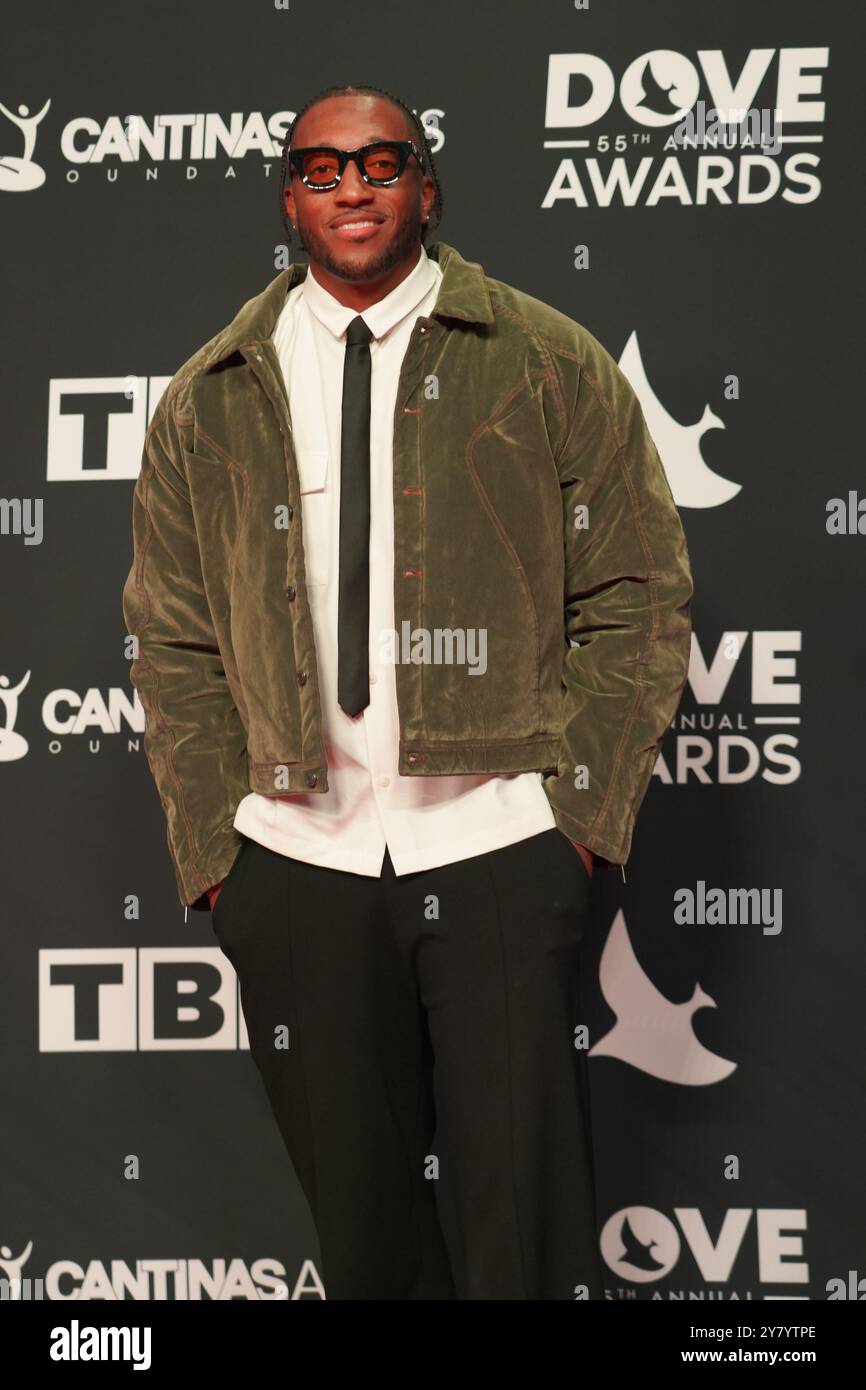Nashville, Tennessee, USA, October 1, 2024. Rapper Lecrae At the Red ...