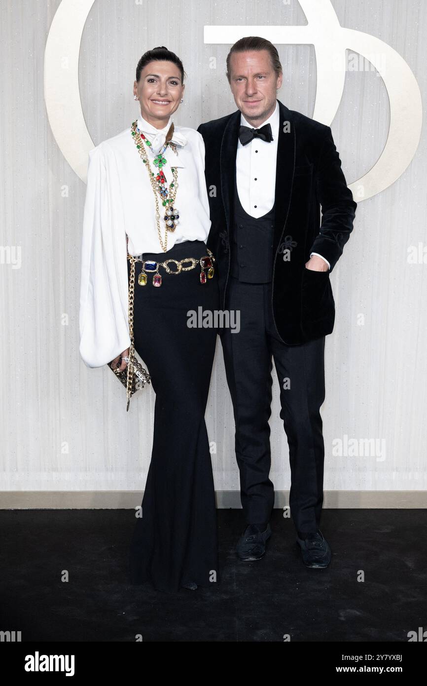 Paris, France. 29th Aug, 2024. Giovanna Battaglia Engelbert and Oscar ...