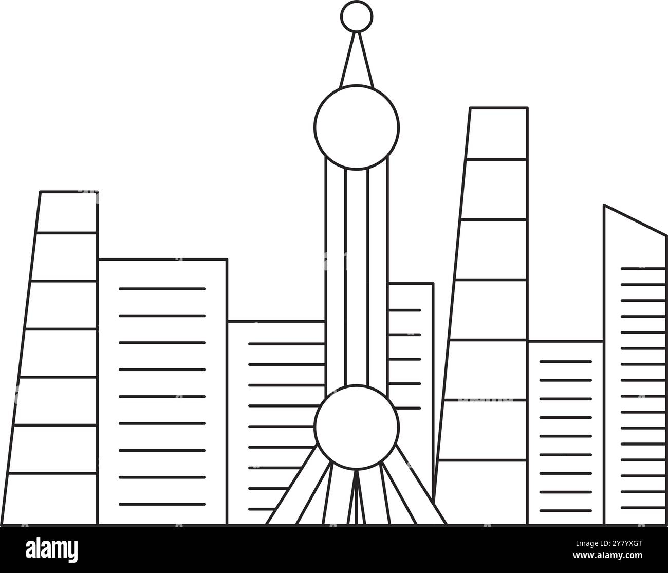 China metropolitan city urban town modern tourism destination place ...