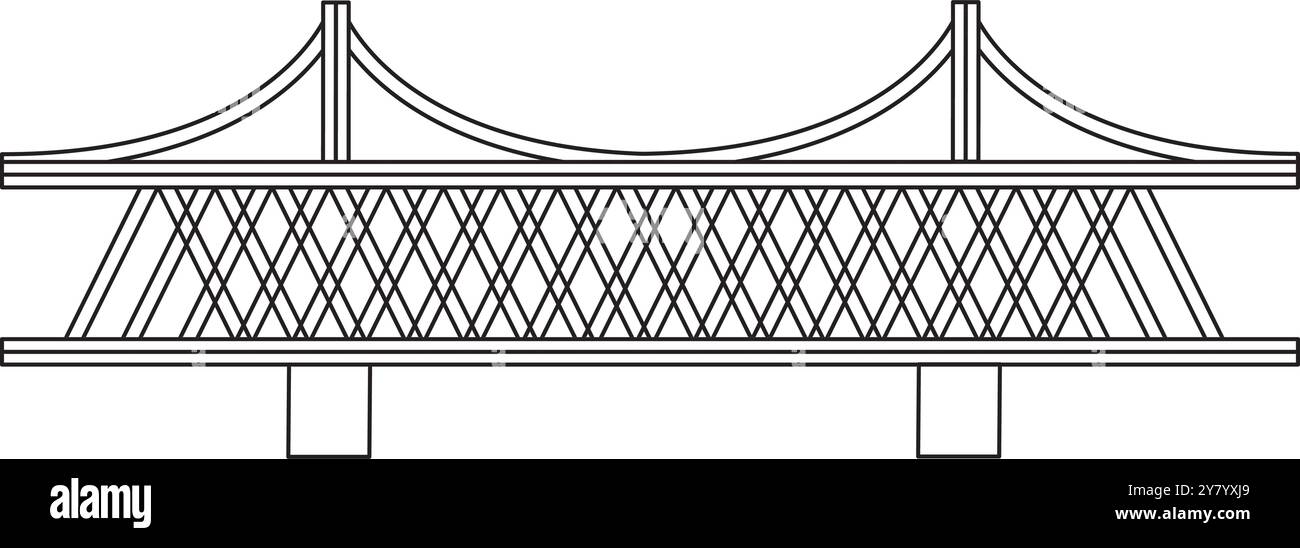 China metropolis city bridge connection freeway road cross the river ...