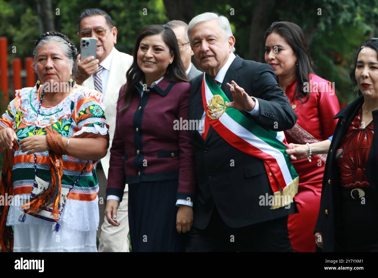 Outgoing Mexico's President Andres Manuel Lopez Obrador arriving the ...