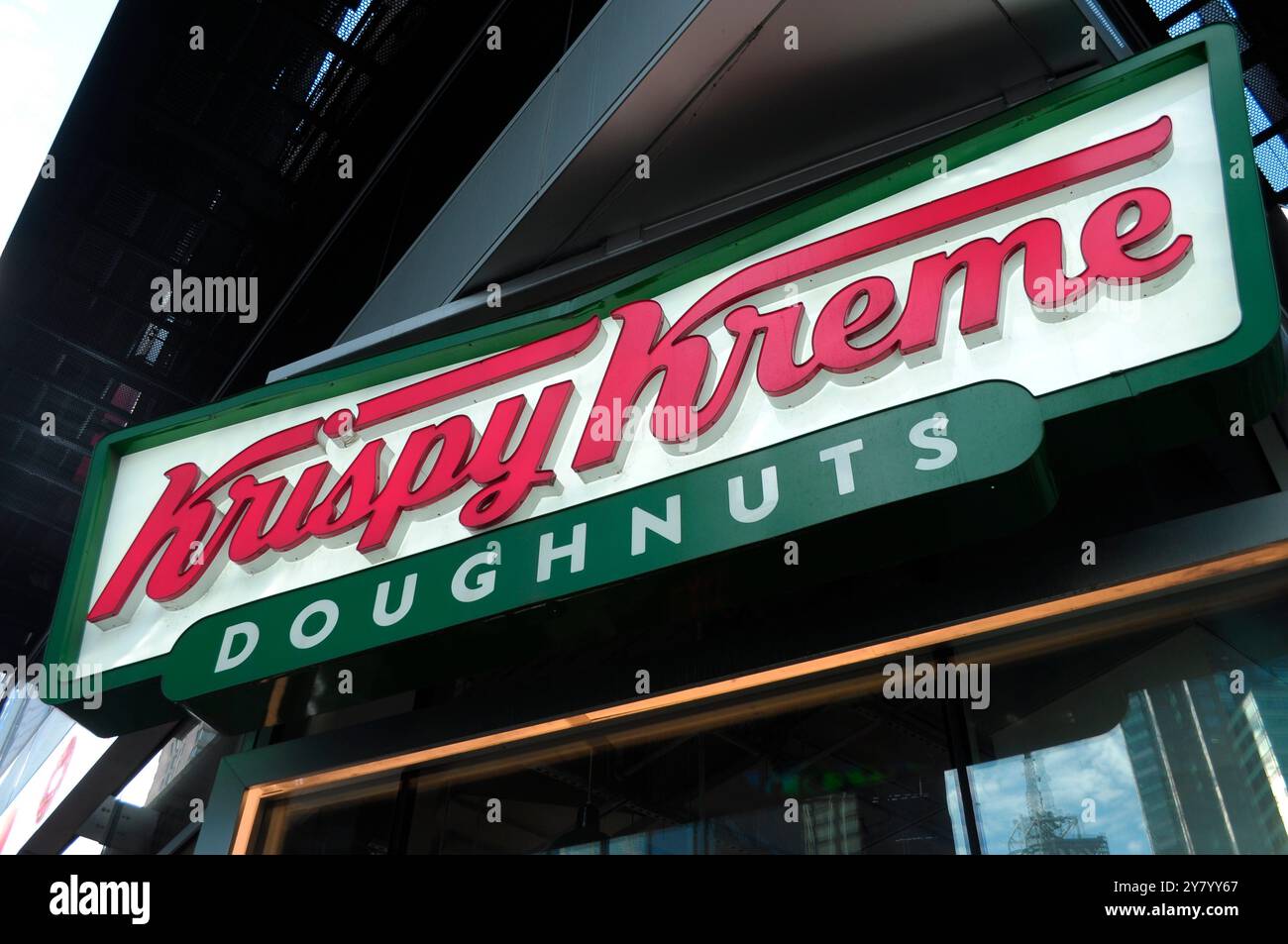 New York, United States. 30th Sep, 2024. A Krispy Kreme store is seen ...