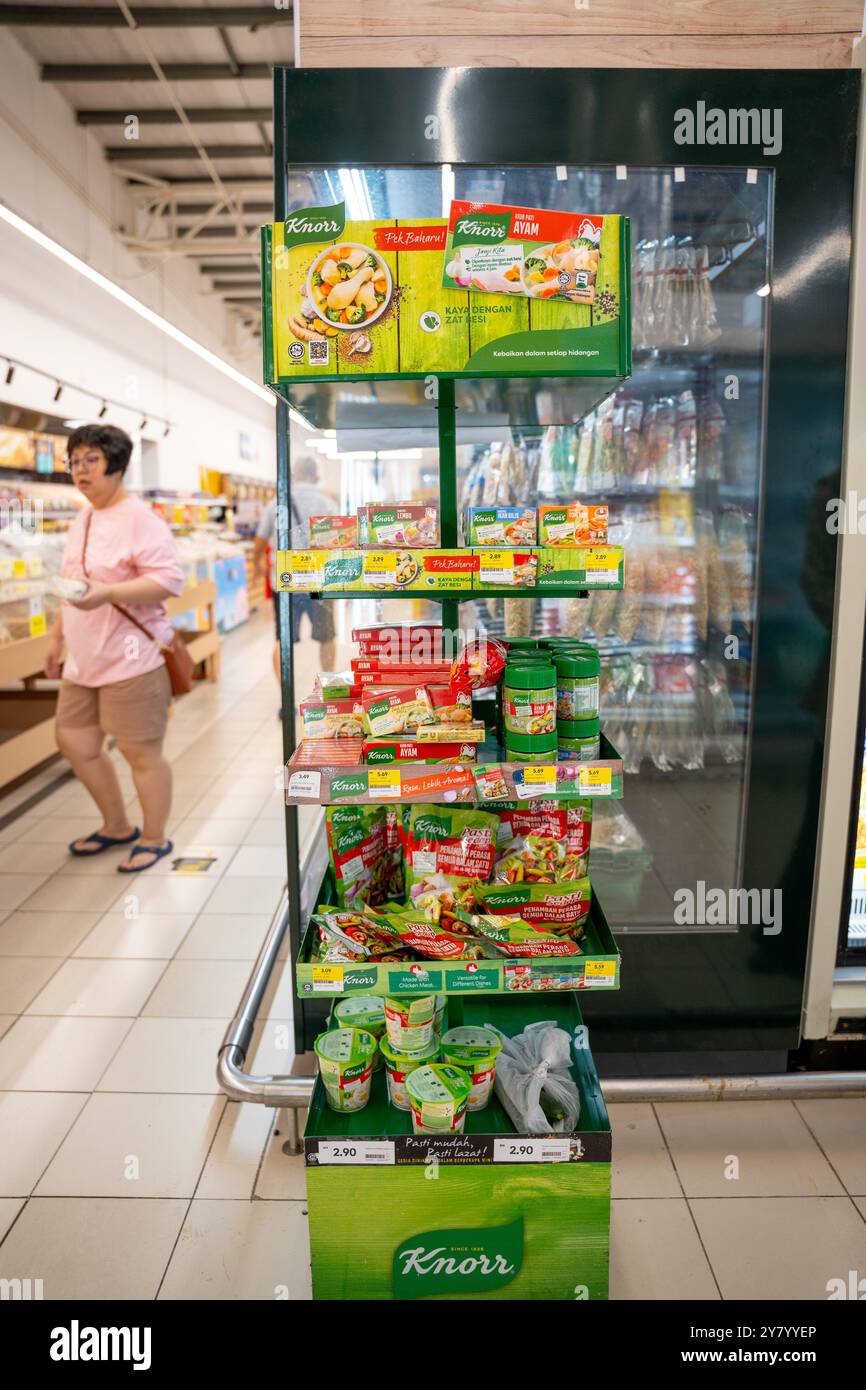 A vibrant Knorr display, showcasing a variety of ready-made meals and ...