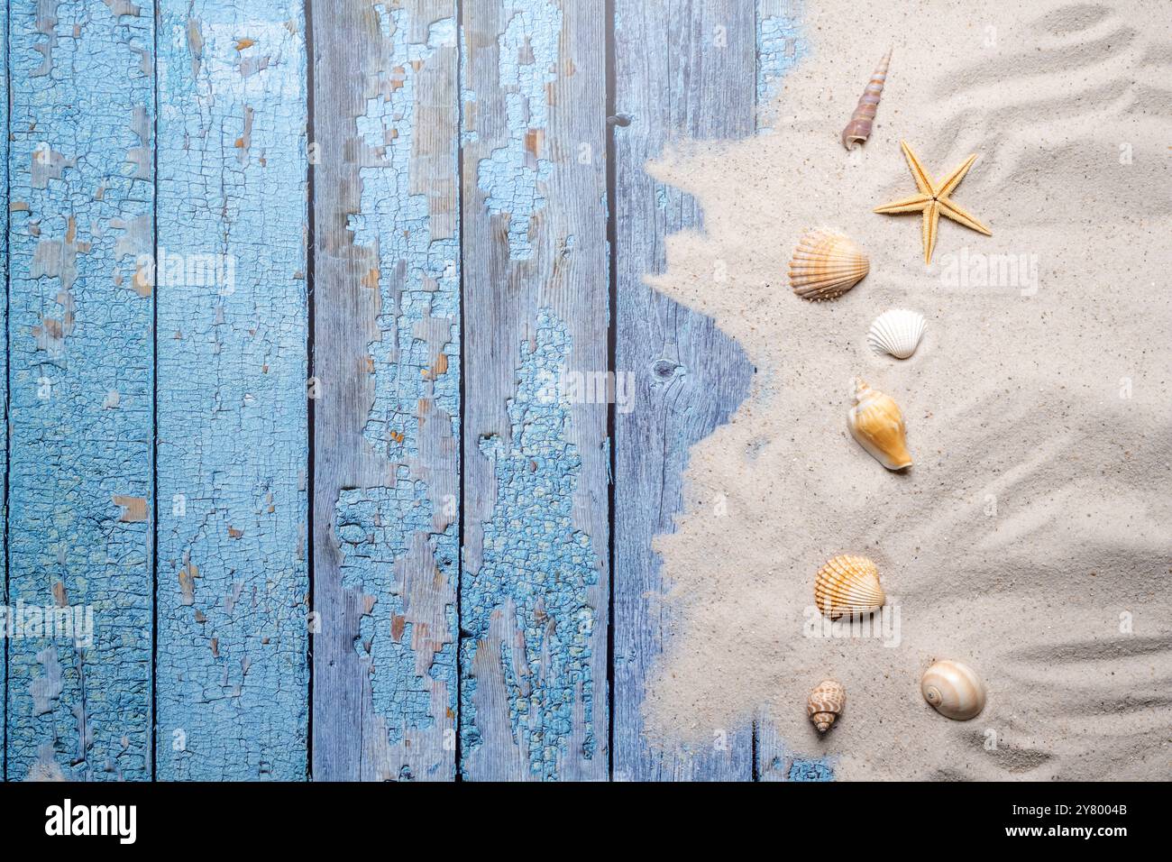 Summer, beach and vacation concept with free text space. Top view. Flat ...