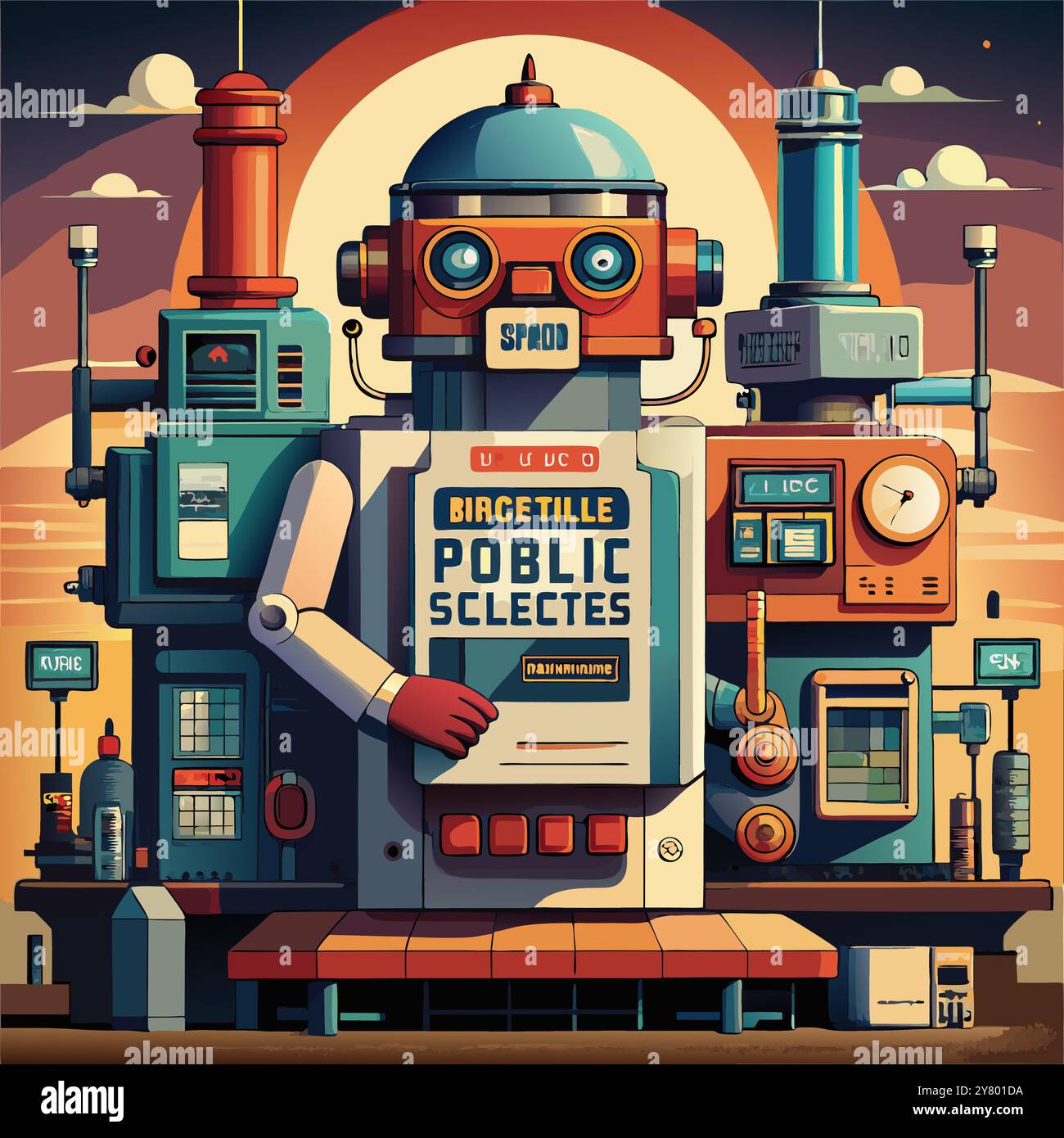 Whimsical robot stands hi-res stock photography and images - Alamy