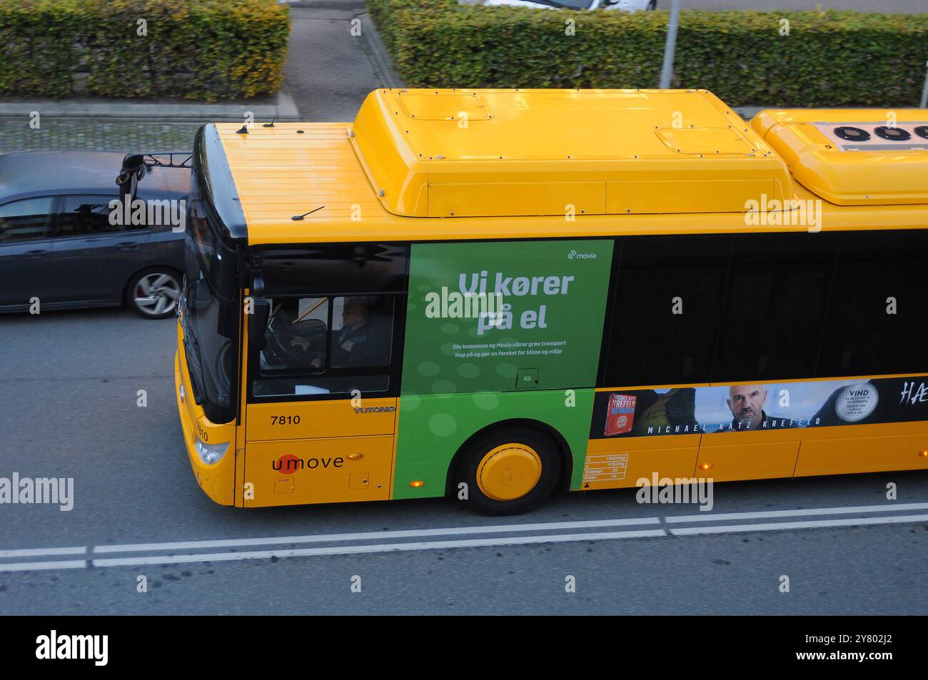 Copenhagen/ DenmarK/02 October 2024/Denmakrs public bus sstem runs on ...