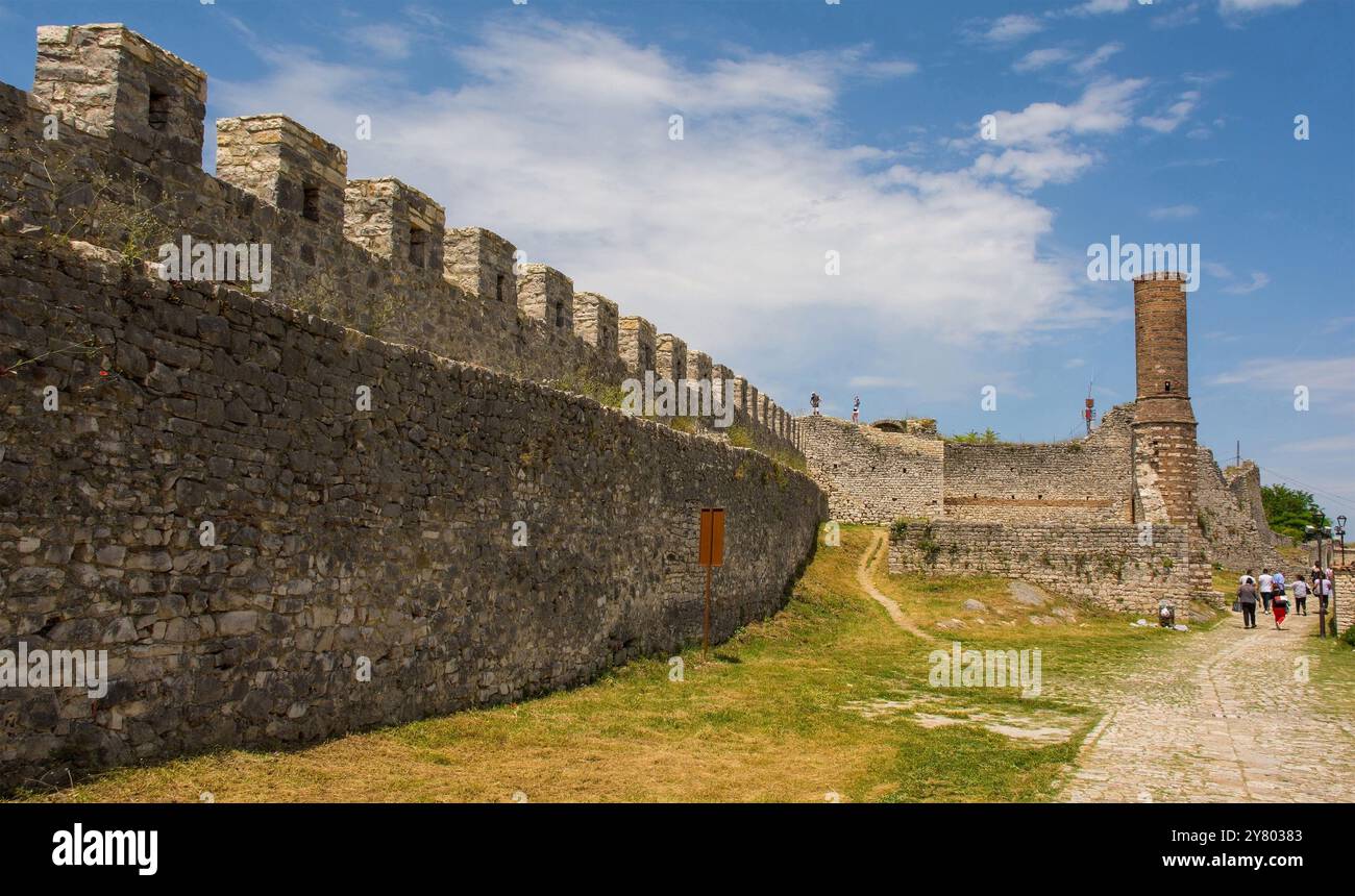 The ruins of the 14th century Red Mosque within the fortified UNESCO ...