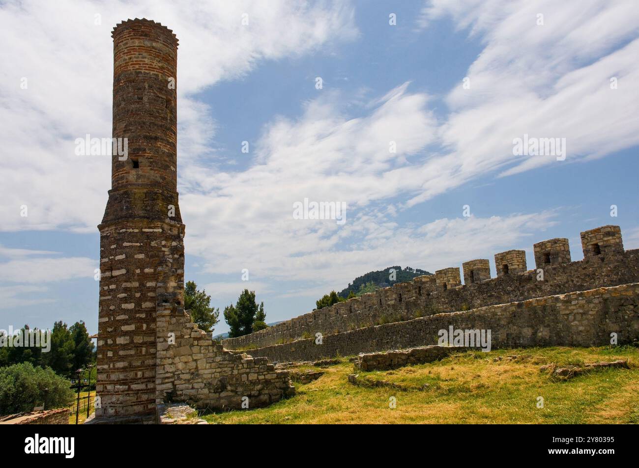 The ruins of the 14th century Red Mosque within the fortified UNESCO ...