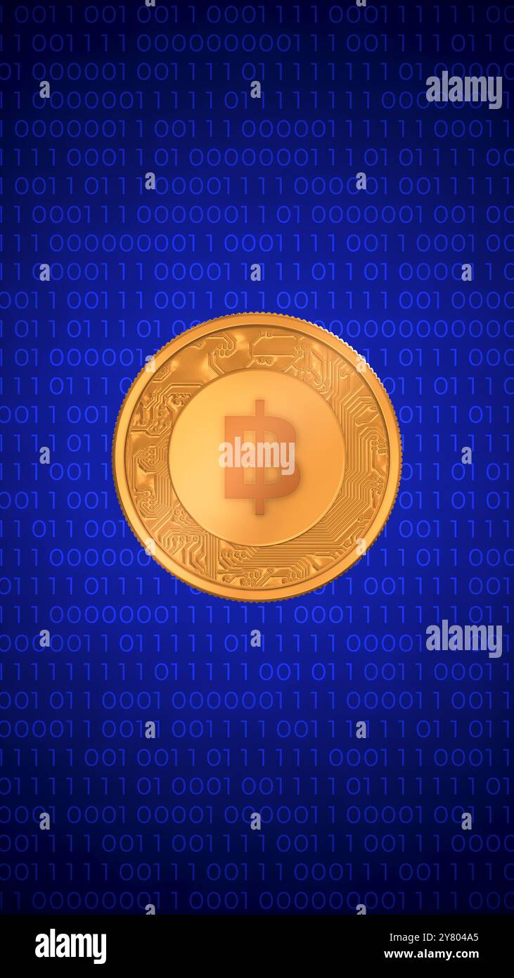 Bitcoin and code and screen hi-res stock photography and images - Alamy