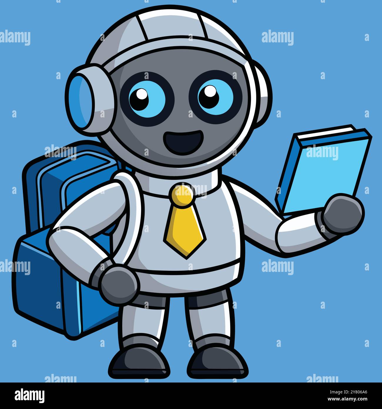 Whimsical illustration girl reading book hi-res stock photography and ...