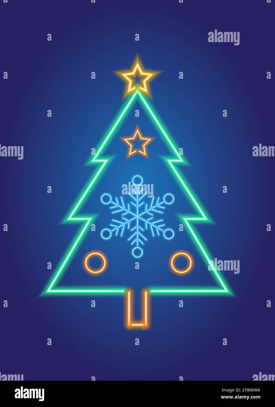 Modern illuminated geometric christmas Stock Vector Images - Alamy