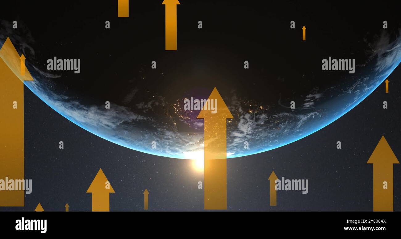 Expansion globe with arrows hi-res stock photography and images - Alamy