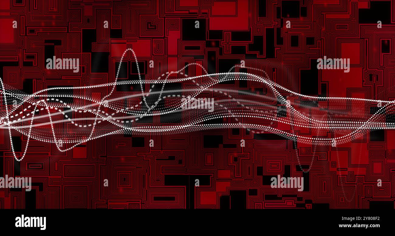 Red shapes lines hi-res stock photography and images - Alamy