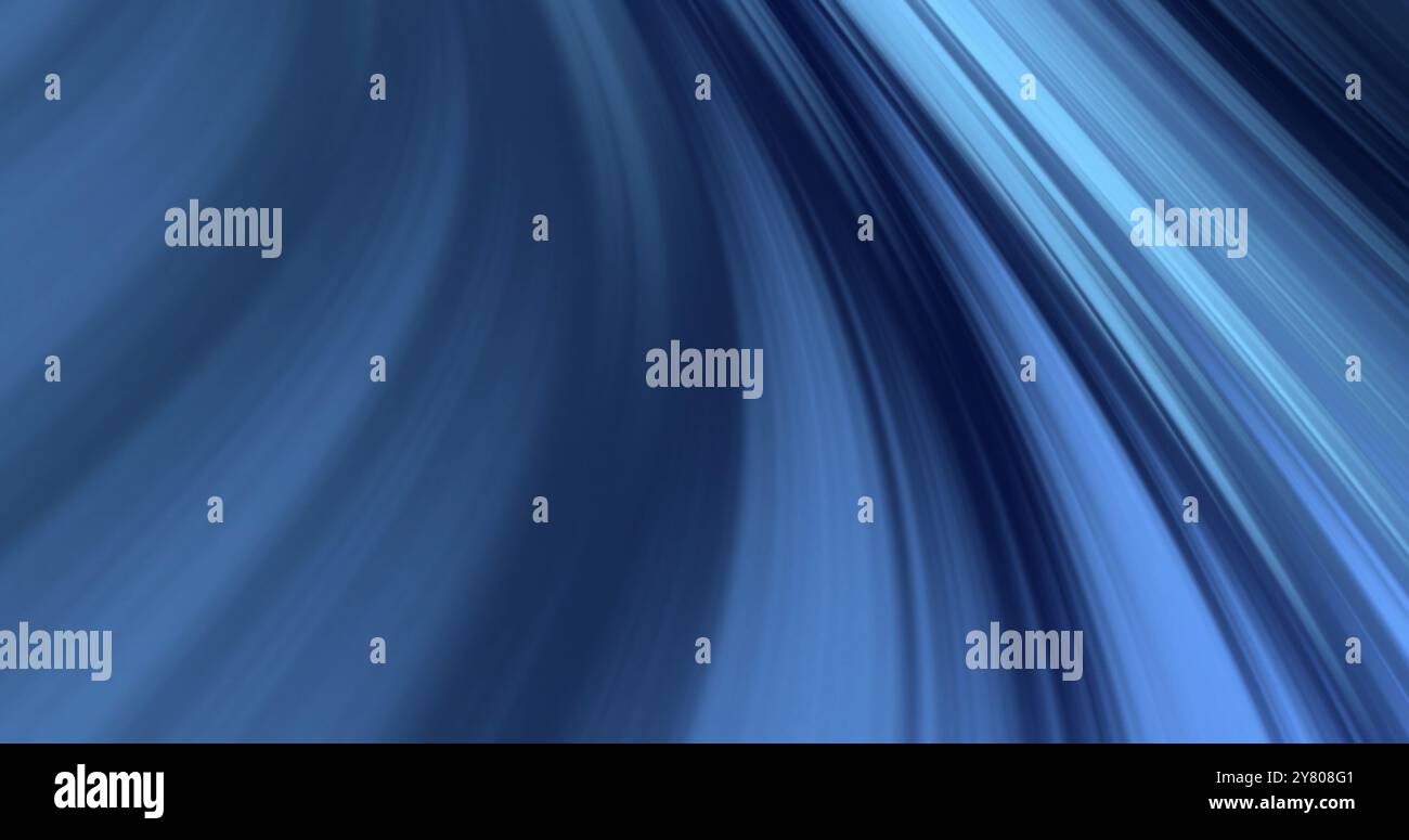 Image of glowing blue light trails moving over black background Stock ...