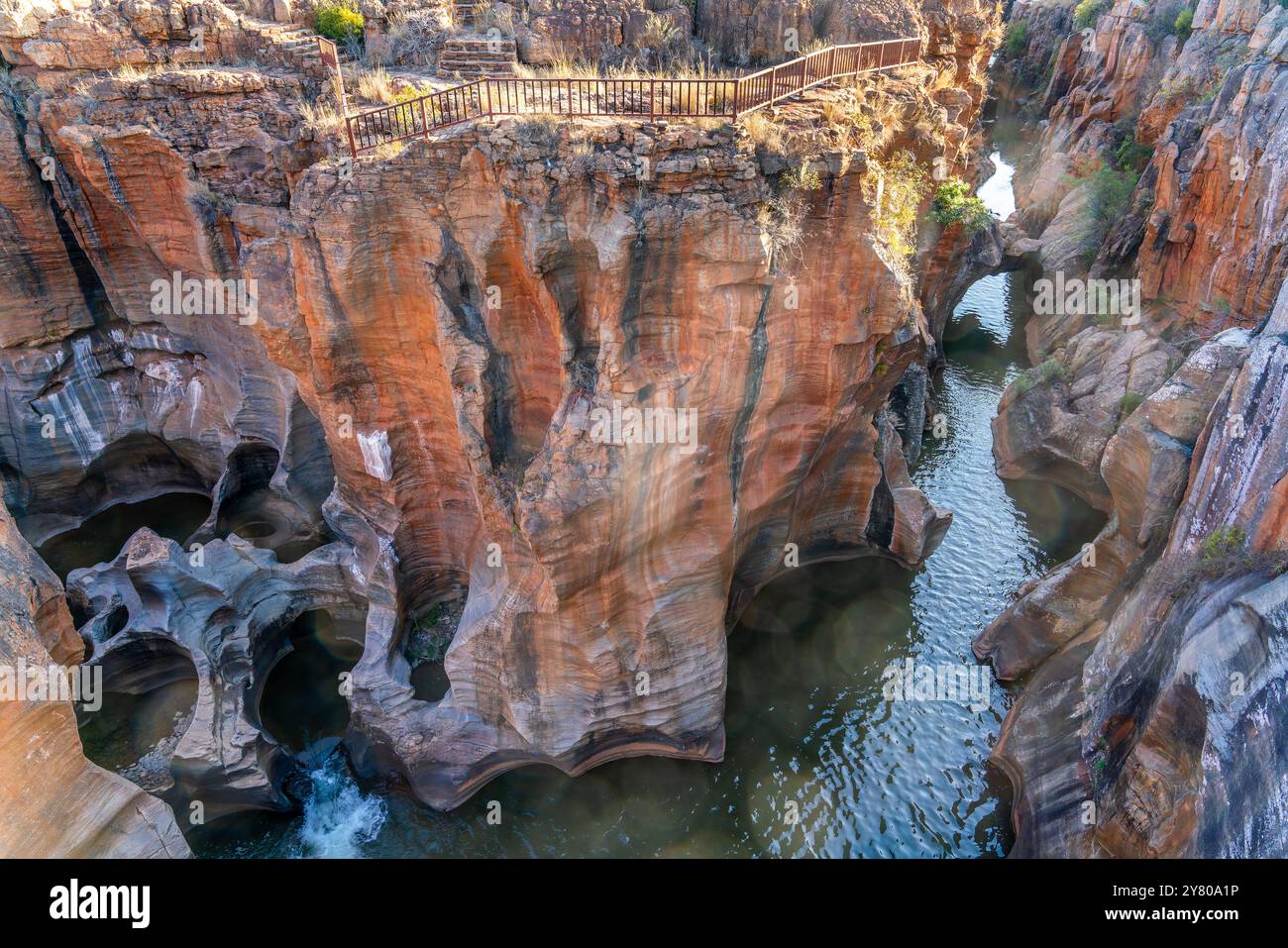 Bourke's Luck Potholes, popular geological attraction formed by water ...