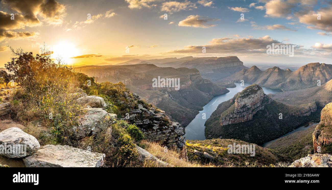 The Blyde River Canyon, a 26 km long Canyon in Mpumalanga, South Africa ...