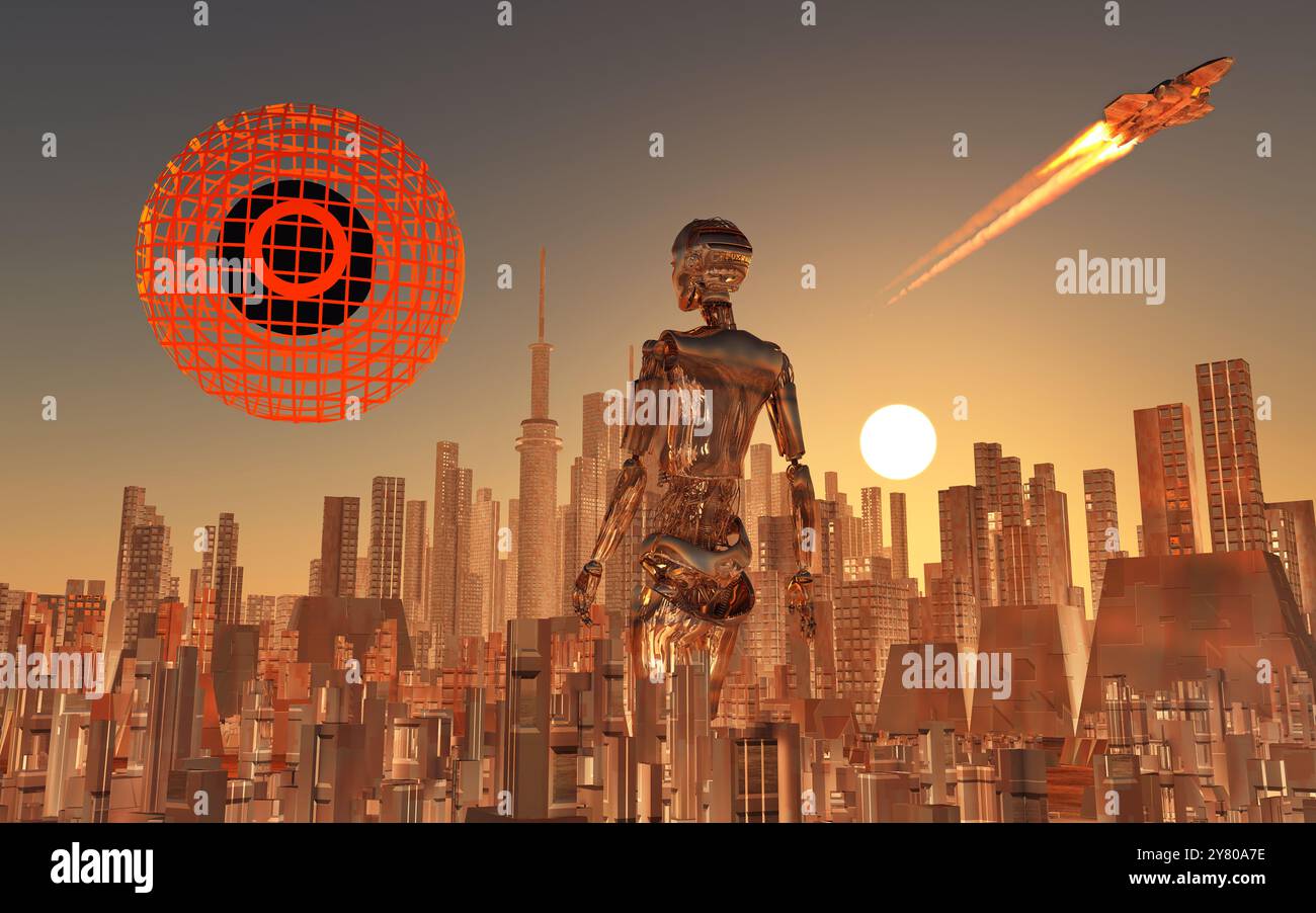 Dyson Sphere Black Hole Stock Photo - Alamy