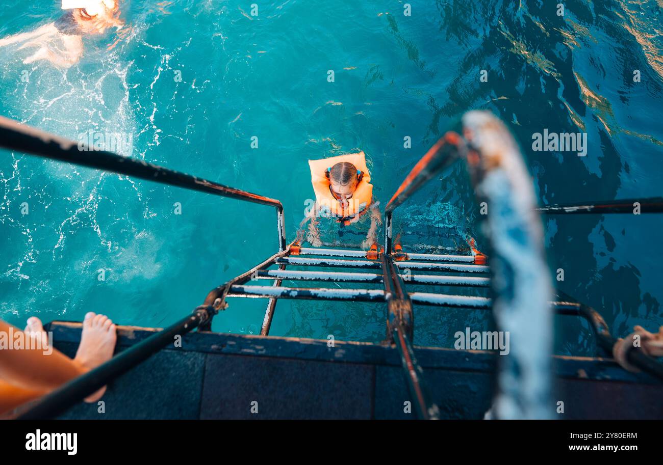 Swimmers ladder hi-res stock photography and images - Alamy