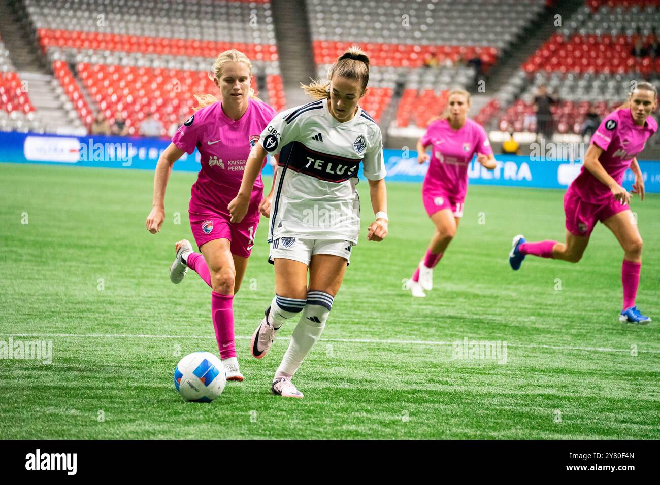 Vancouver, Canada. 01st Oct, 2024. Vancouver, British Columbia, Canada, October 1st 2024: Kaylee ...