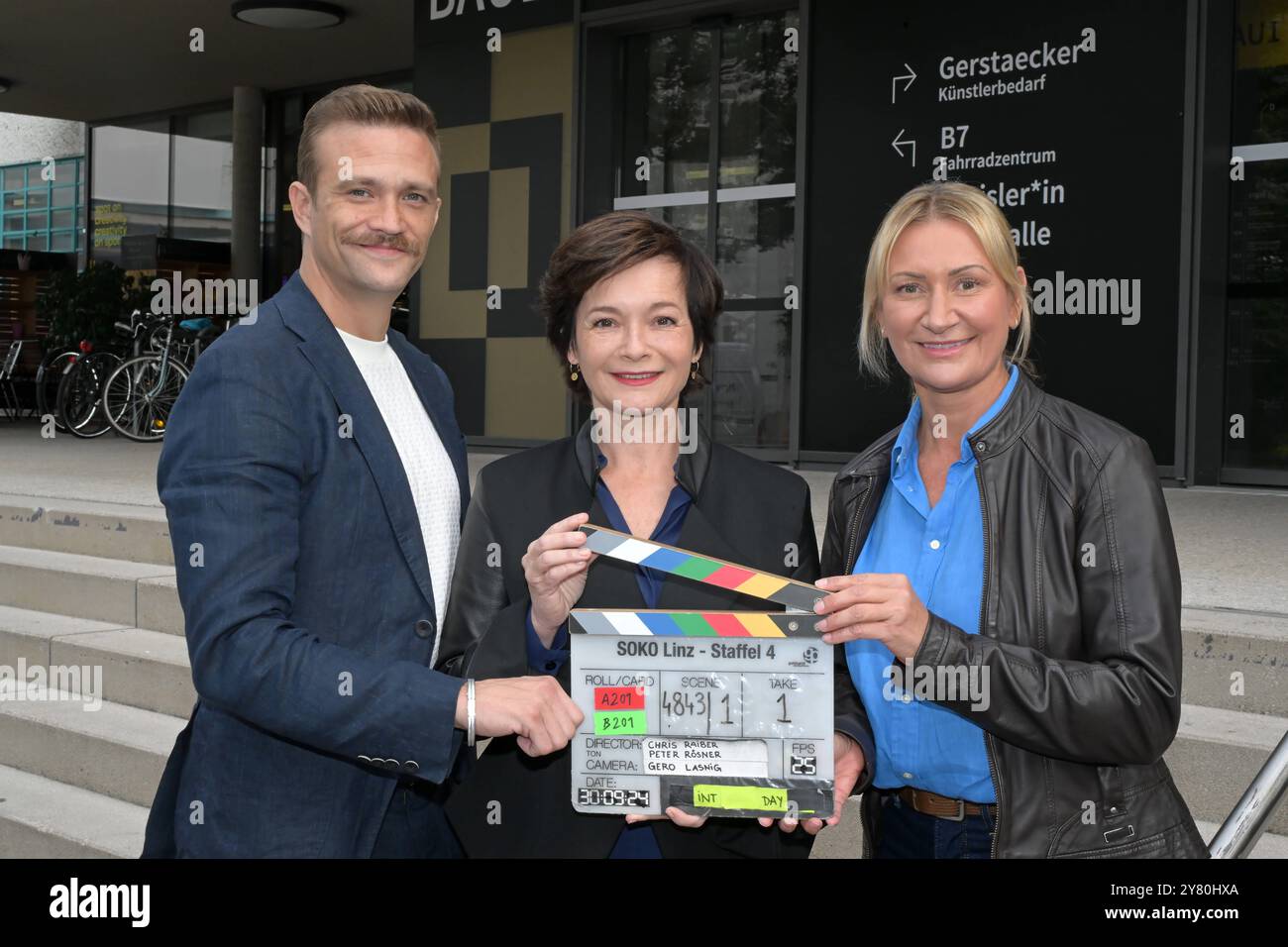 Setbesuch zur Fernsehserie SOKO LInz , des ORF/ZDF, in der alten ...